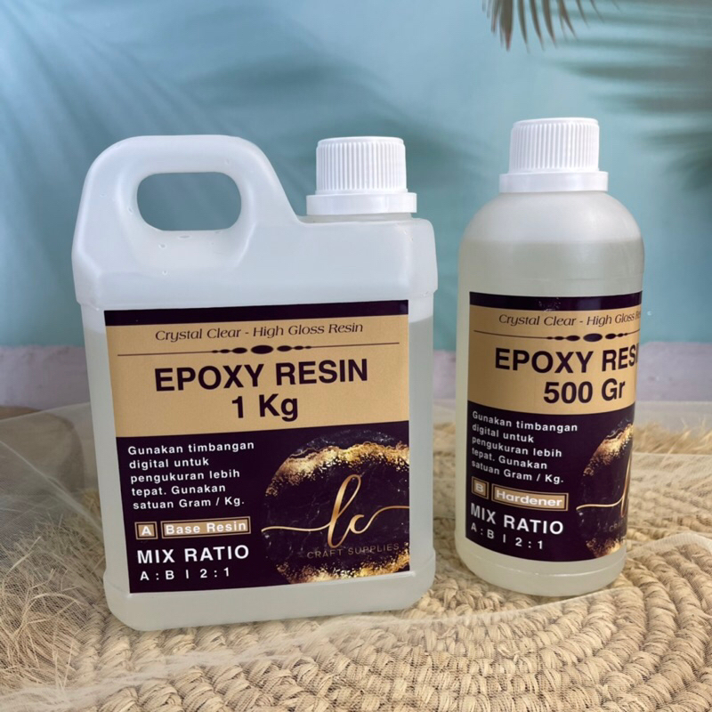 Jual Epoxy Resin / Resin Bening / Base Epoxy / Hardener / lc ...