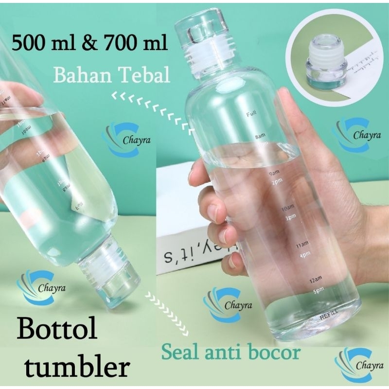Jual Botol minum 500ml & 750ml / botol transparan / botol olahraga ...