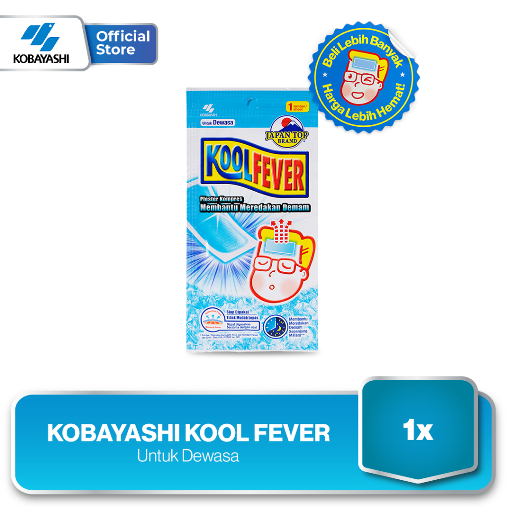 Jual Koolfever Adult [1 pcs] - Plester Kompres Demam Dewasa Penurun Panas | Shopee Indonesia