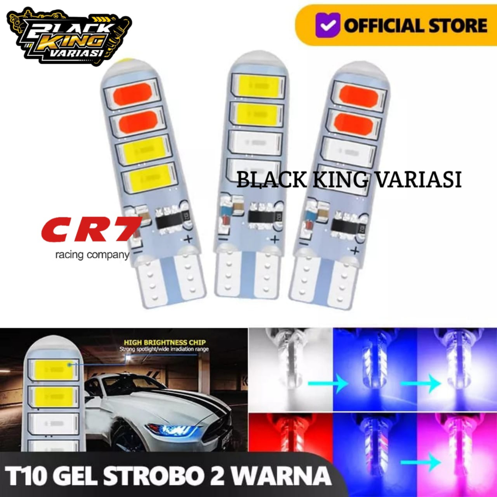 Jual Lampu Senja T10 8 Led 2 Warna Flash Kedip Lampu Sen Sein 8 LED 12 ...
