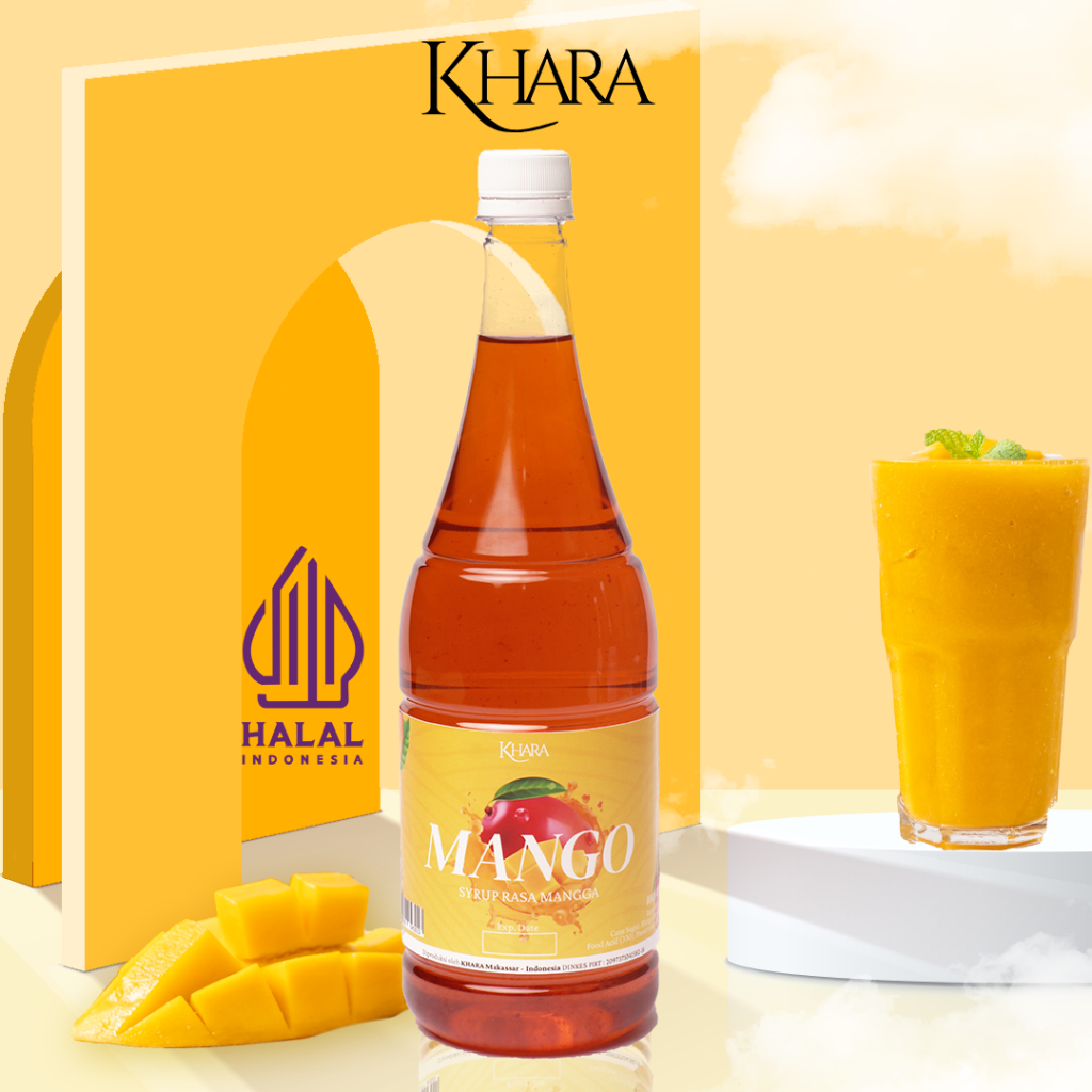 Jual Sirup Khara Mango 1000ml Khara Mango Flavoured Syrup 1000ml