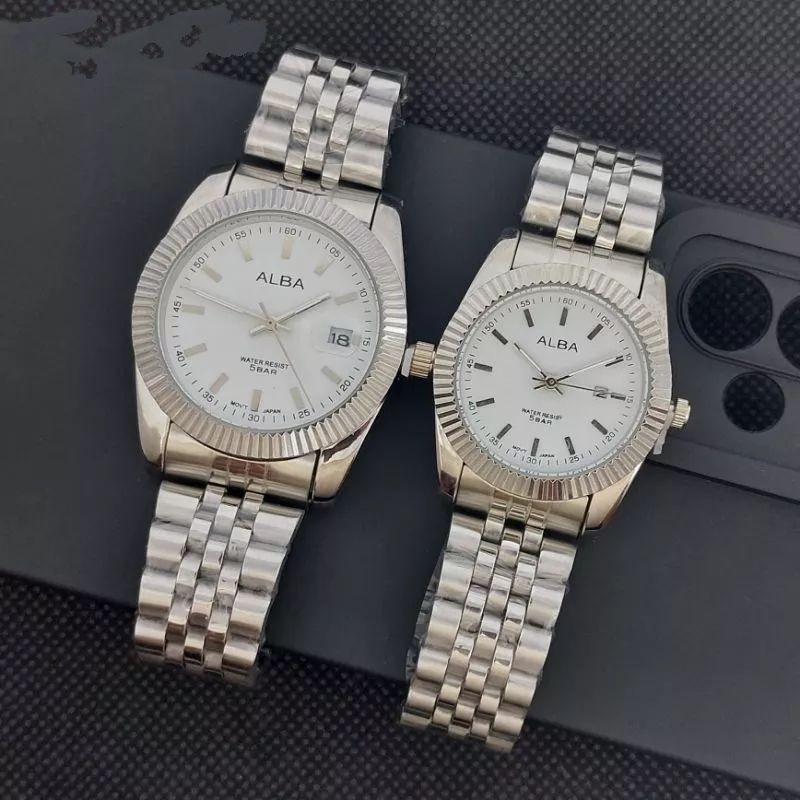 Jual Jam Tangan Alba Couple water resist | Shopee Indonesia