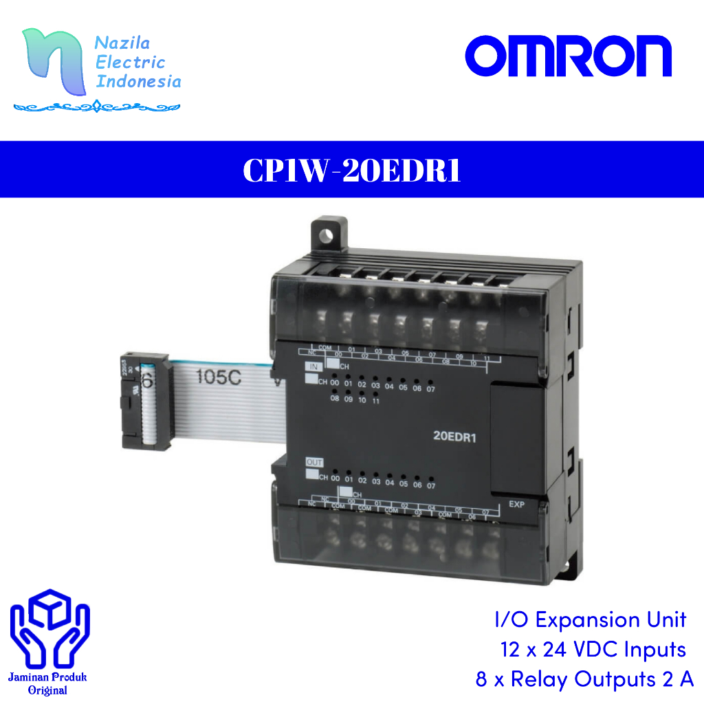Jual Omron PLC CP1W-20EDR1 Expansion Module I/O Unit CP1W20EDR1 / 20EDR ...