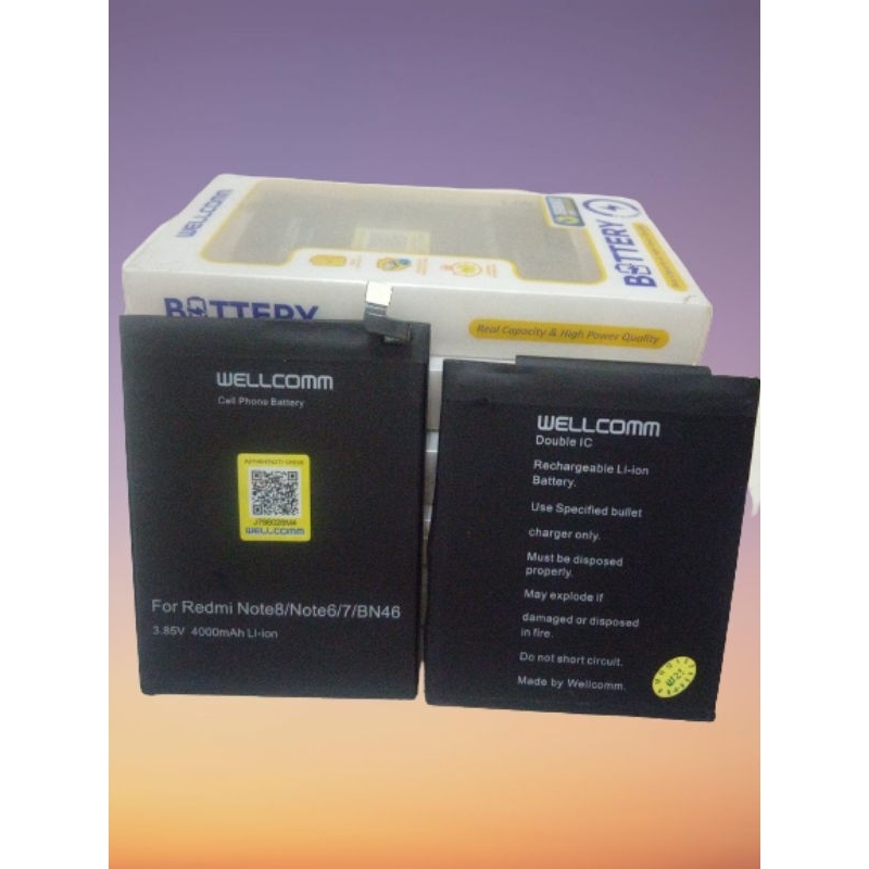 Jual Battery BN46 WELLCOM Doubel IC | Shopee Indonesia