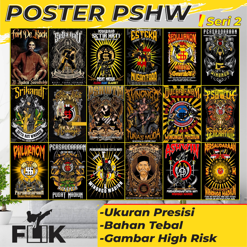 Jual Poster Hiasan Dinding PSHW Hiasan Dinding Seri 2 | Shopee Indonesia
