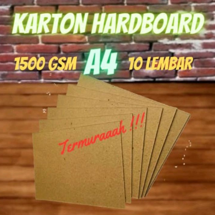Jual KARTON HARDBOARD 1500 GSM A4 ISI 10 LBR | Shopee Indonesia