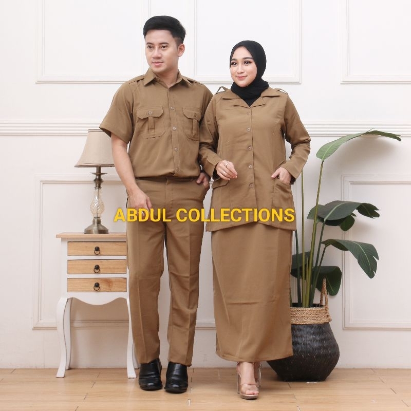 Jual Baju Khaki / PDH /ASN Seragam Pns Pdh Dinas Pemda Seragam Keki | Shopee Indonesia