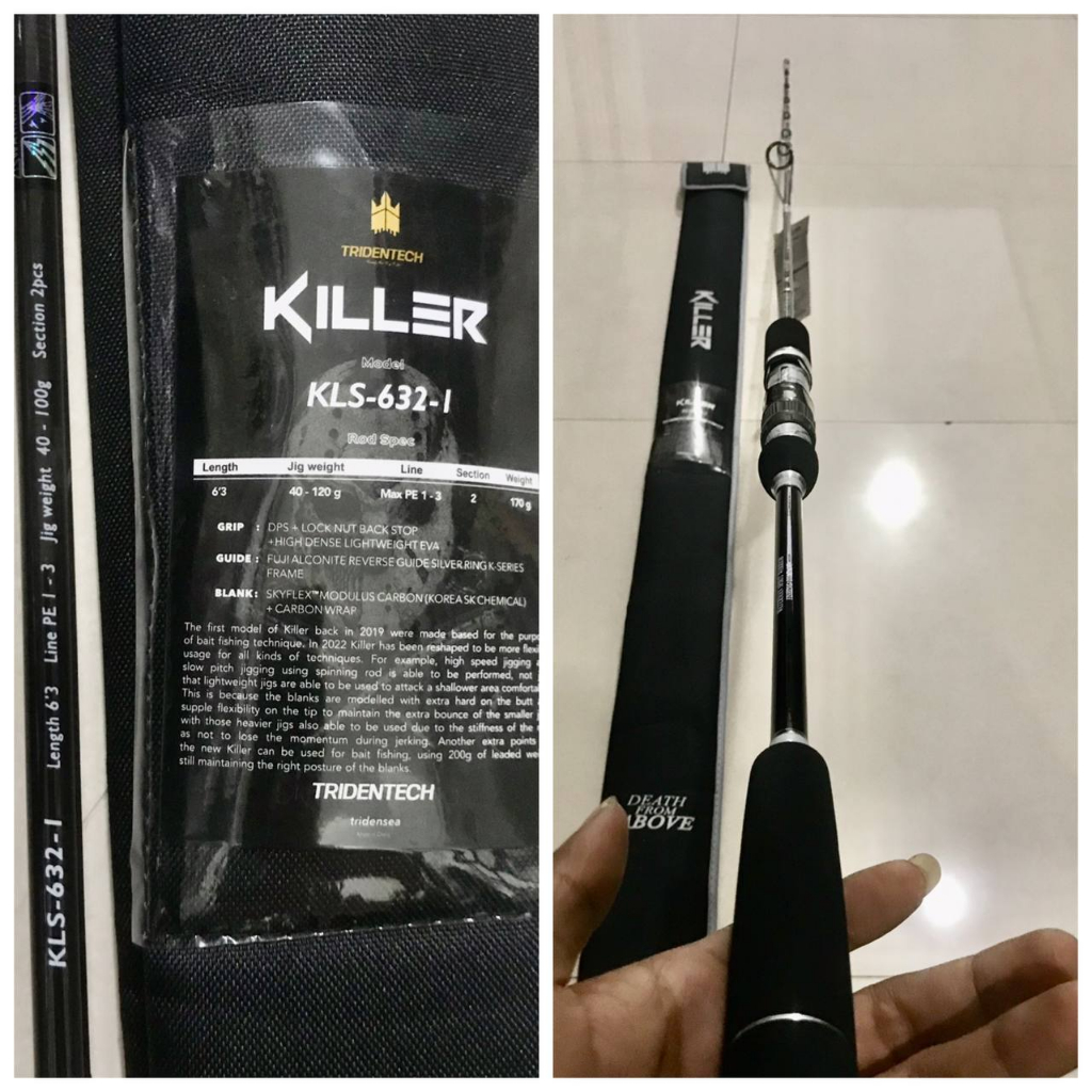 Jual Joran Pancing Laut PE 3-5 / PE 2-4 Tridentech Killer Fuji | Shopee Indonesia