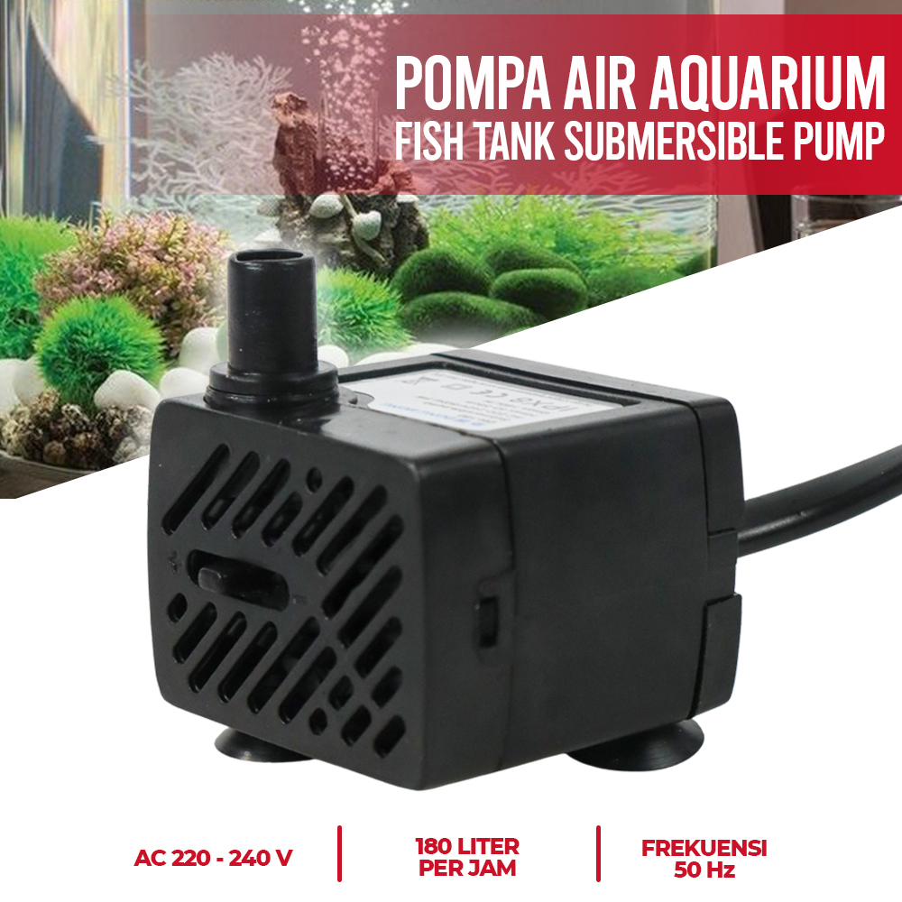 Jual (Bisa COD) Pompa Air Aquarium Ikan Submersible Pump Fish Tank ...