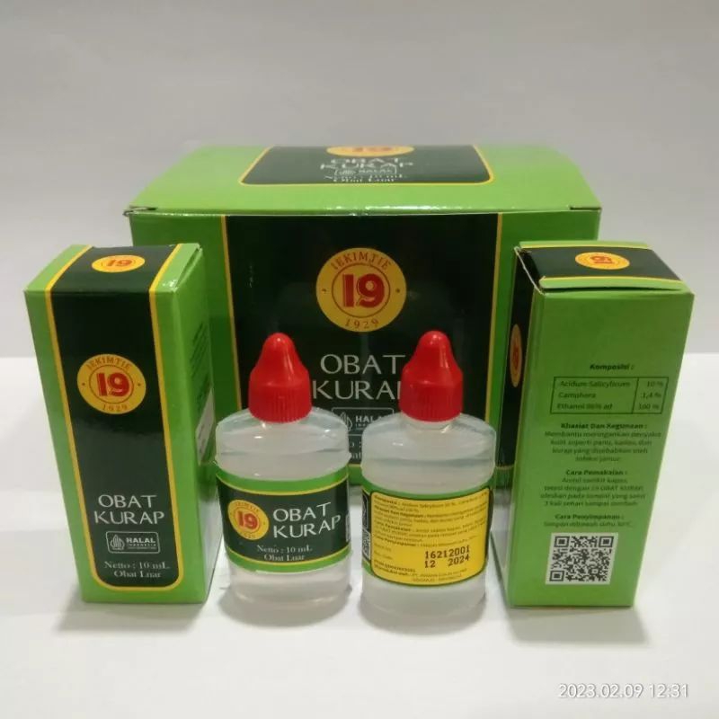 Jual [Kemasan Baru] Obat Kurap Air Cair cap 19 (pengganti Kalpanax) ED ...