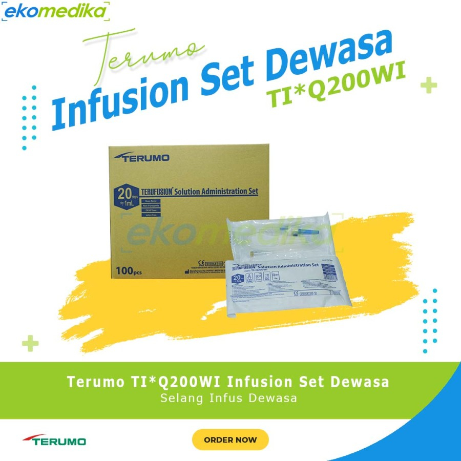 Jual Infusion Set TERUMO TI*Q300WI Infuset Infus Set Dewasa Anak Box ...