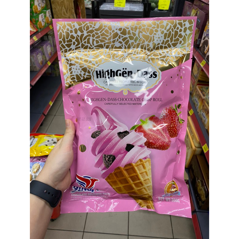 Jual highgen dass chocolate crisp roll 300 gram | Shopee Indonesia
