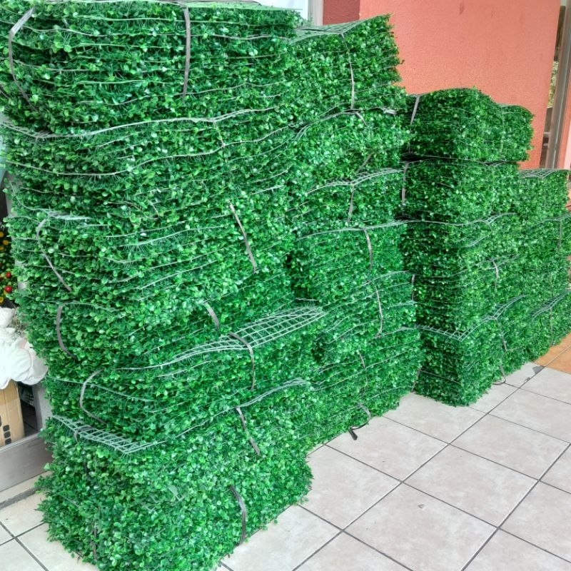 Jual NOPA FLORIST terbaru!! Daun Rumput Sintetis Dolar Dolaran Dinding ...