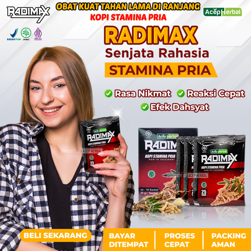 Jual Radimax Kopi Stamina Pria Kuat Tahan Lama Atasi Lemah Syahwat ...