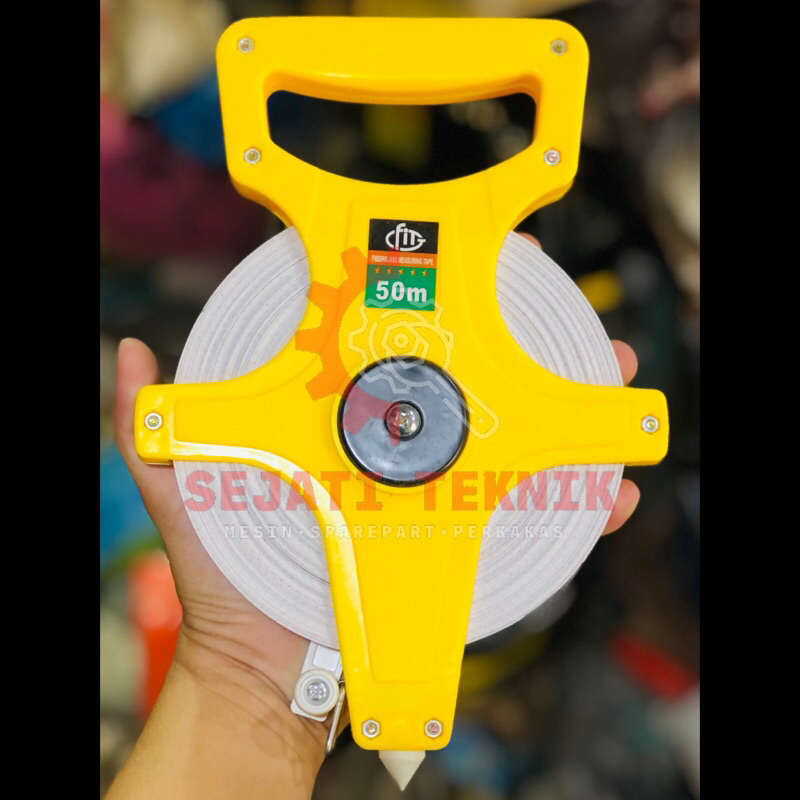Jual meteran tancap 50 meter measuring tape meteran tanah FIT | Shopee ...