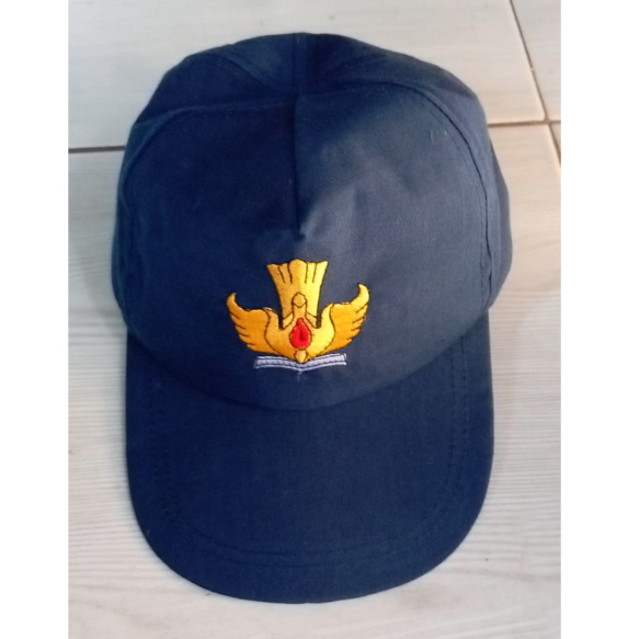 Jual Topi SD SMP SMA Topi Sekolah Seragam Sekolah Logo Bordir Gesper ...