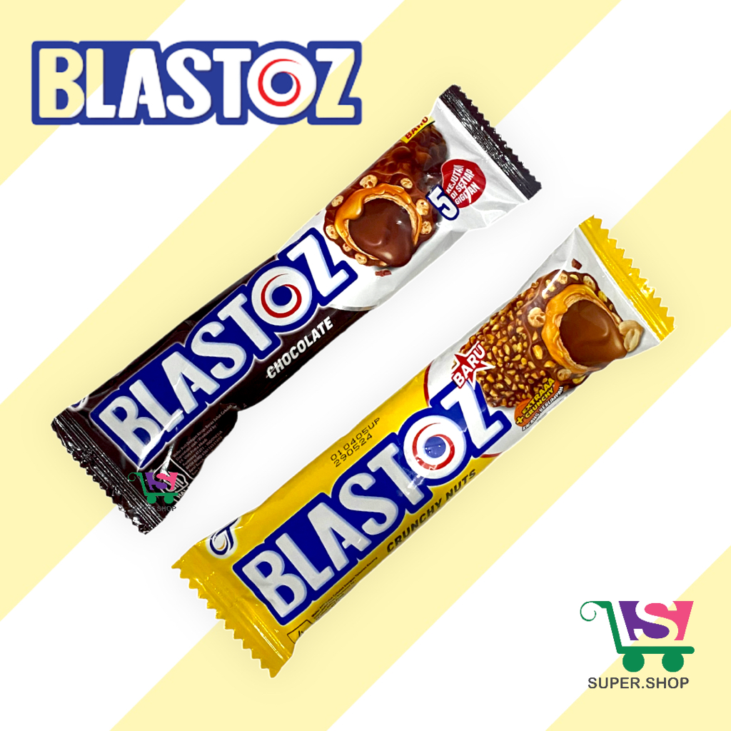 Jual BLASTOZ Wafer Roll Krispi Cokelat / Crunchy Nuts 24 Gram SATUAN ...