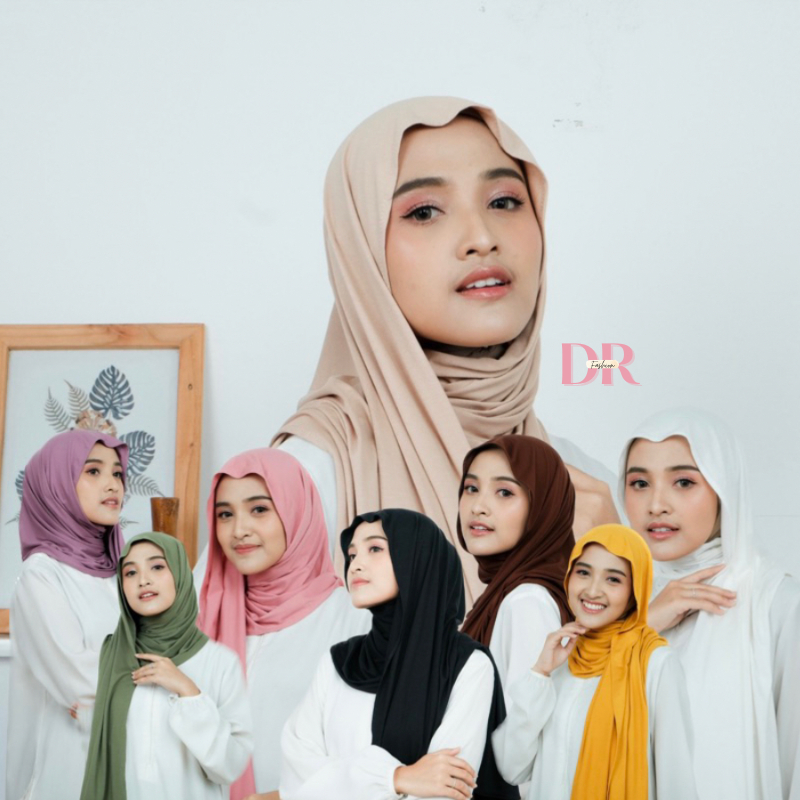 Jual DR Fashion - Pashmina Kaos Spandek Rayon | Shopee Indonesia