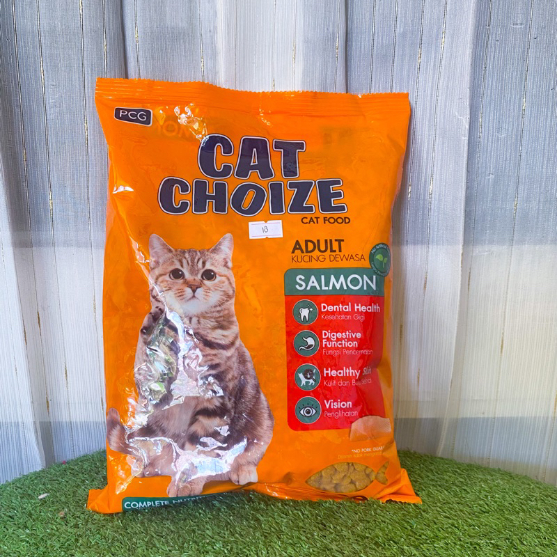 Jual Cat Choize Oren Adult Salmon 800g | Makanan Kering Kucing Dewasa ...