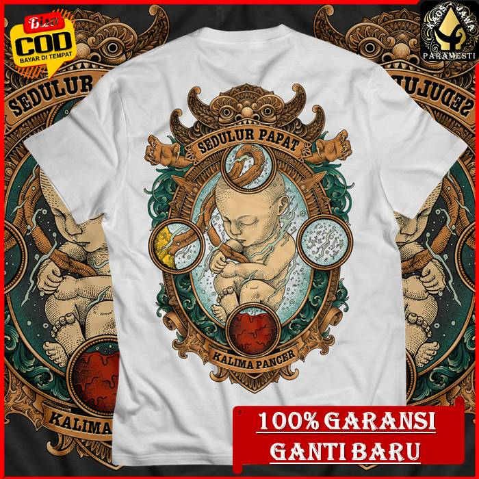 Jual Paramesti Kaos Jawa Sedulur Papat Kalimo Pancer Baju Budaya Jawa ...
