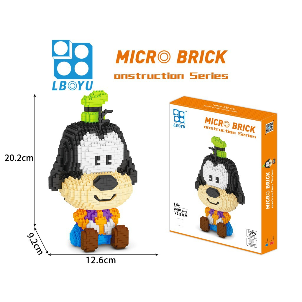 Jual Micro Bricks Goofy Pluto Big Besar Jumbo Anjing Mickey Family Lboyu | Shopee Indonesia