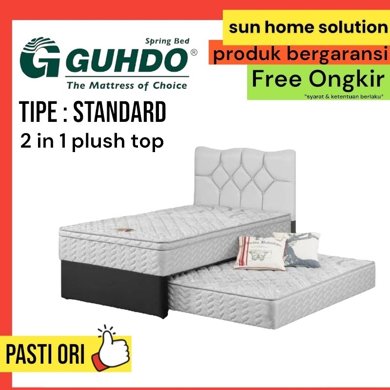 Jual Kasur Springbed GUHDO Standard Plush Top Tingkat Susun 2 in 1 Two in One | Shopee Indonesia