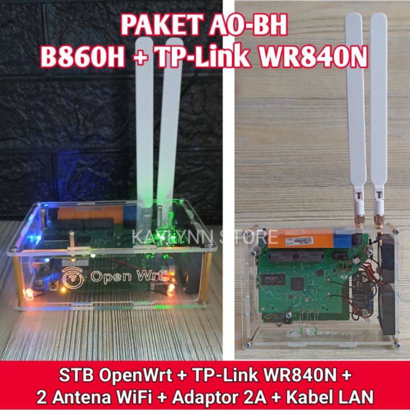 Jual PAKET AO-BH OPENWRT STB B860H + TP-LINK WR840N Router | Shopee ...