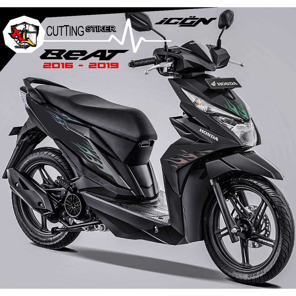 Jual STICKER CUTING API/SC.256/STIKER BEAT F1 2016.2017.2018/STRIPING ...