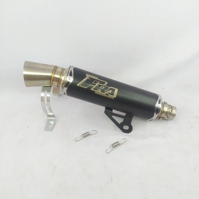 Jual Silencer Knalpot Samlong Original FRA Racing Black Coating Corong ...