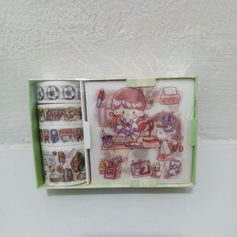 Jual Stiker Momo / Stiker Lucu kotak kecil & Stiker 100 Lembar 4 Warna ...