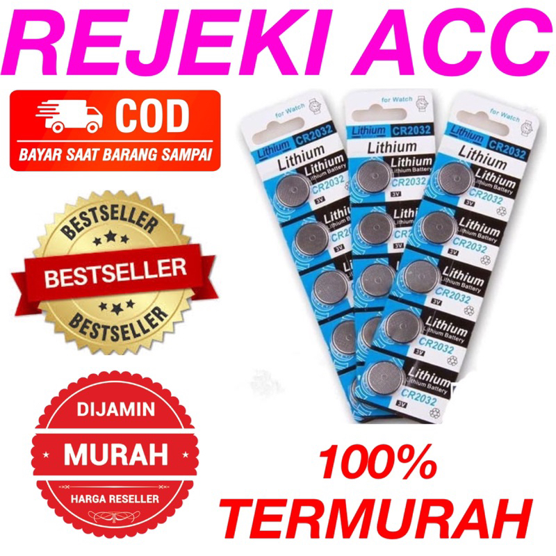 Jual BATERAI BATRAI CR2032 ORIGINAL ASLI TERMURAH GROSIR BATRE BATERE ...