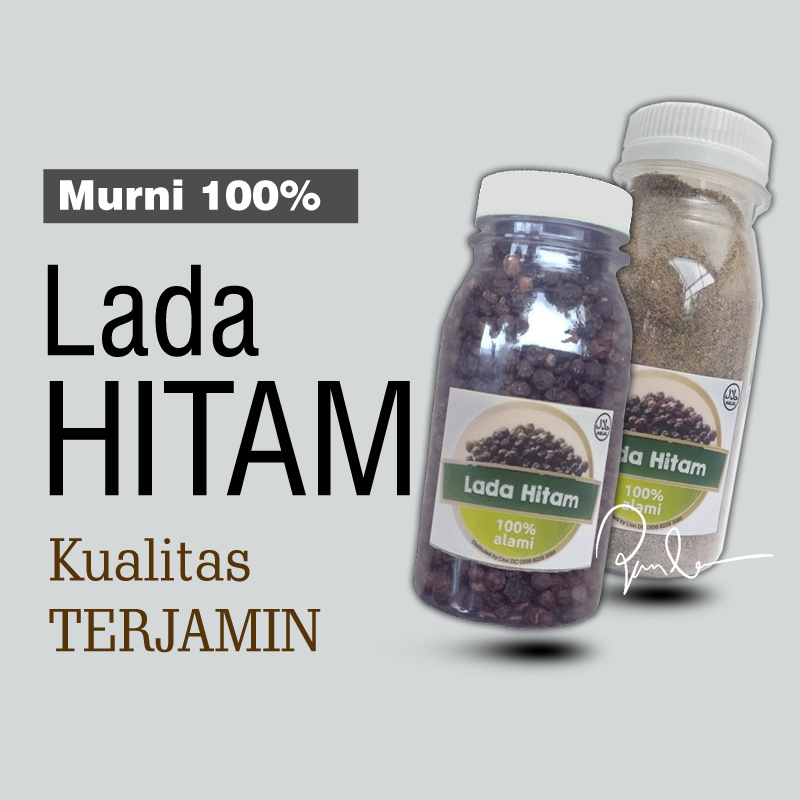 Jual Lada Hitam Bubuk Premium kemasan botol Semesta Rempah | Shopee ...