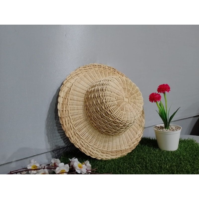 Jual topi anyaman rotan diameter 16cm | Shopee Indonesia