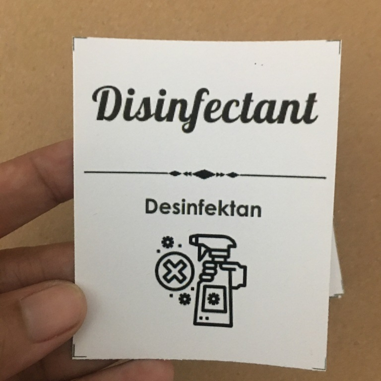 Jual Stiker Label Sabun Waterproof detergen sampho laundry pencuci ...