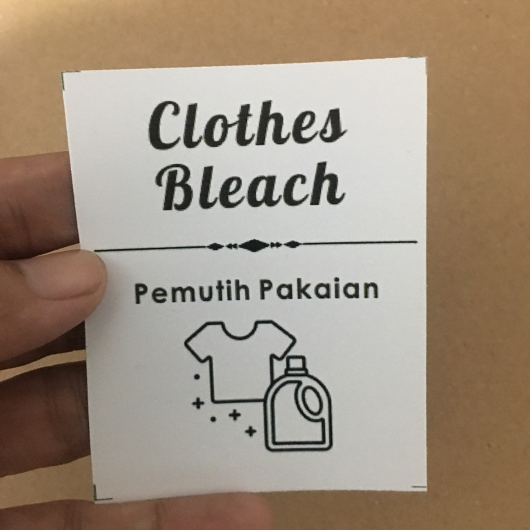 Jual Stiker Label Sabun Waterproof detergen sampho laundry pencuci ...