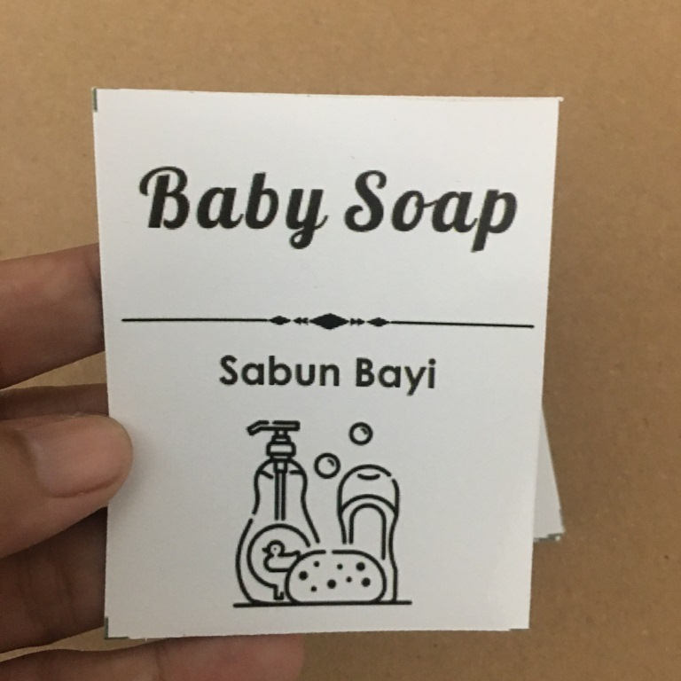 Jual Stiker Label Sabun Waterproof detergen sampho laundry pencuci ...