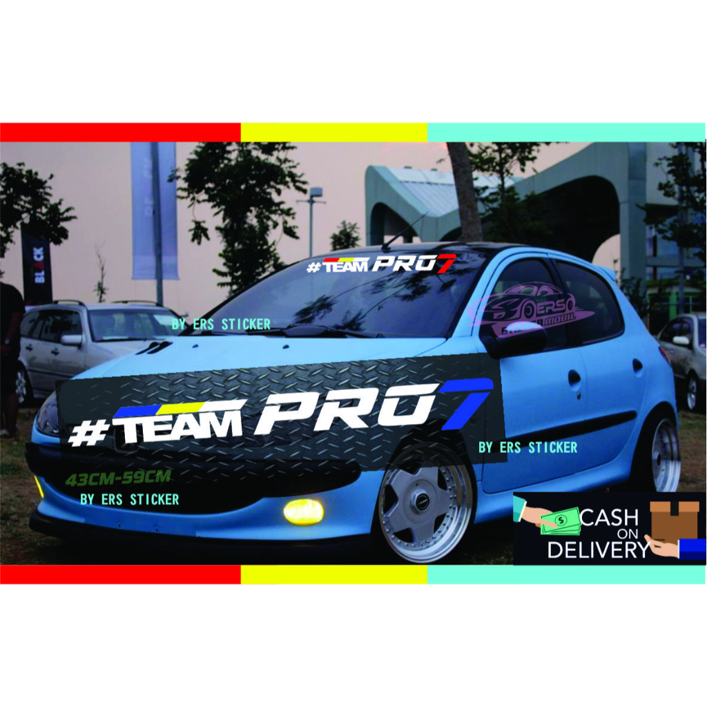 Jual STIKER STICKER MOBIL KACA DEPAN BELAKANG TEAM PRO7 TERBARU VIRAL ...