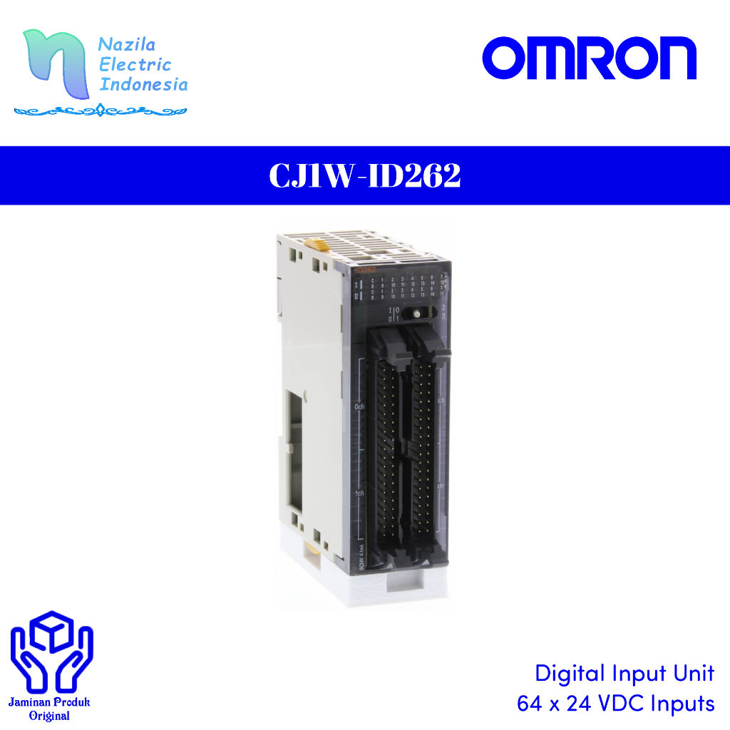Jual Omron PLC CJ1W-ID262 / CJ1WID262 Digital Input Unit Original ...