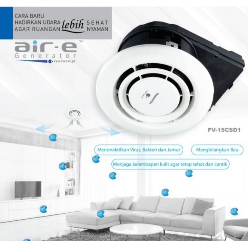 Jual PANASONIC FV 15CSD1 Air E Generator Air Purifier Ceiling Mount Nanoe X FV15CSD1 | Shopee ...