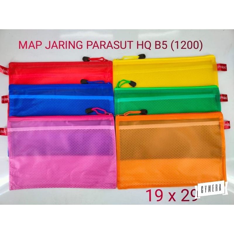 Jual Map Parasut Philos / Map Jaring / Map Parasut Resleting / Map Buku ...