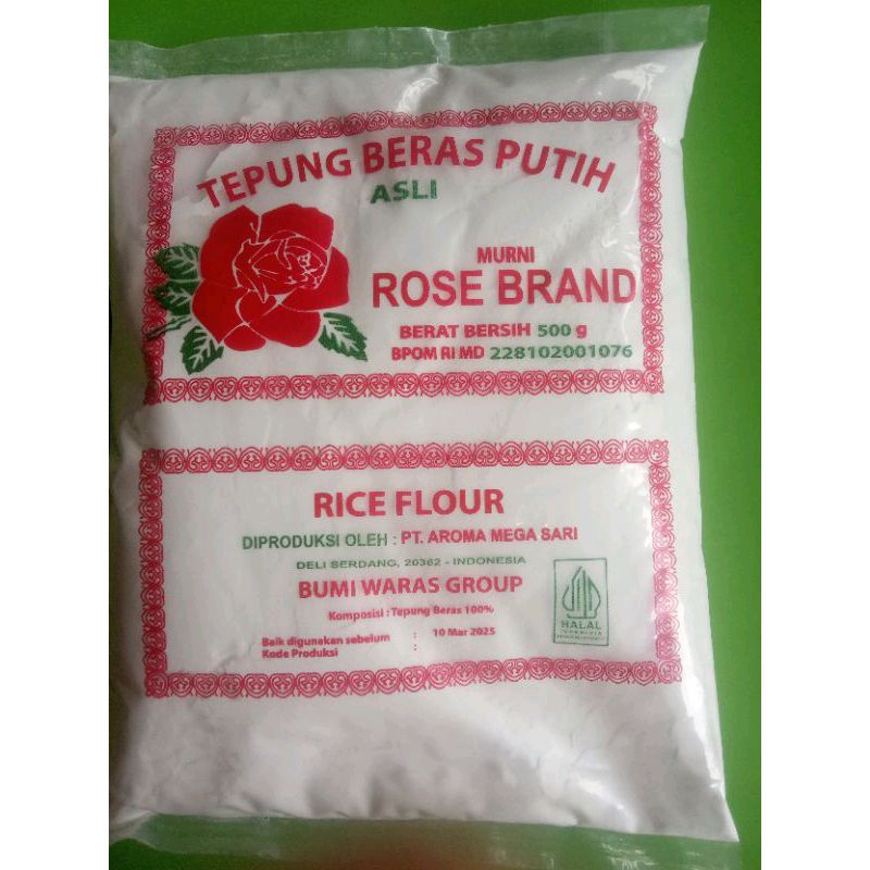 Jual Tepung Beras Putih Rose Brand 500g | Shopee Indonesia