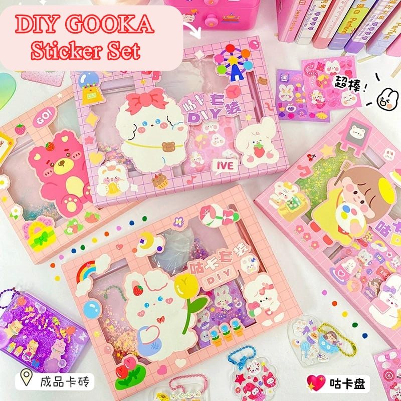 Jual [ORGM] Mainan DIY Gooka Sticker Set Komplit Sticker Dekor dengan ...