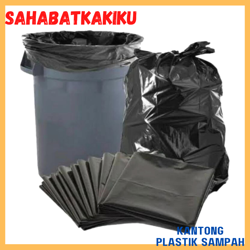 Jual Kantong Plastik Sampah Trash Bag Hitam / Kantong Plastik Sampah ...