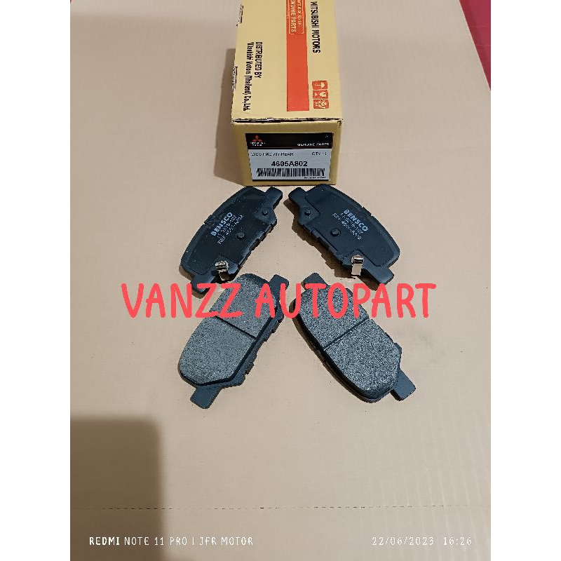 Jual brake pad kampas rem belakang Mitsubishi Outlander sport delica ...