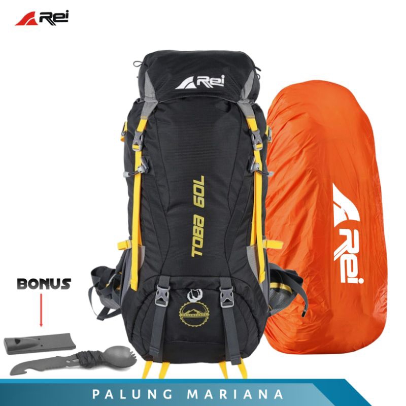 Jual carrier original arei outdoorgear toba 60L tas hikking tas mendaki ...
