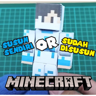 Jual MINECRAFT PAPERCRAFT PAPER DOLL KARAKTER MINE CRAFT MAINAN KERTAS ...