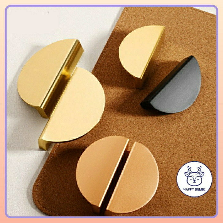 Jual Tarikan Laci Gold Setengah Lingkaran / Door Knob Handle Modern ...