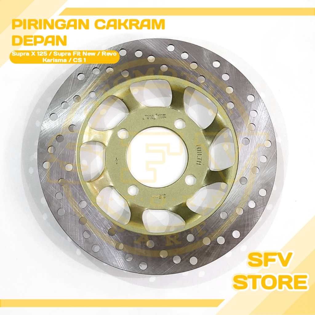 Jual Piringan Cakram Supra X 125 / Supra Fit New / Karisma / Revo / CS1 Model Standar | Shopee ...