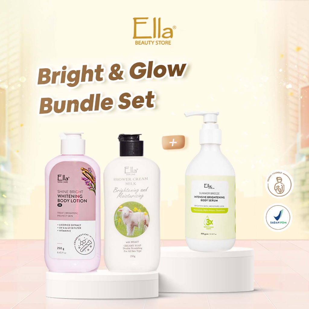 Jual Ella Skincare Bright & Glow Bundle Set | Shopee Indonesia