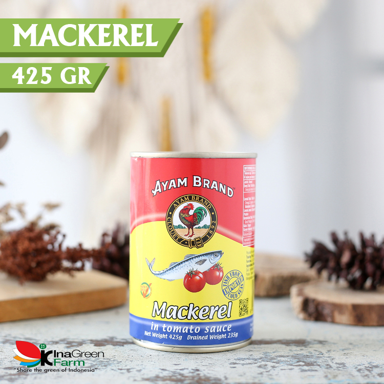 Jual Inagreen Farm Bandung Ayam Brand Mackerel Kaleng Saus Tomat 425gr ...